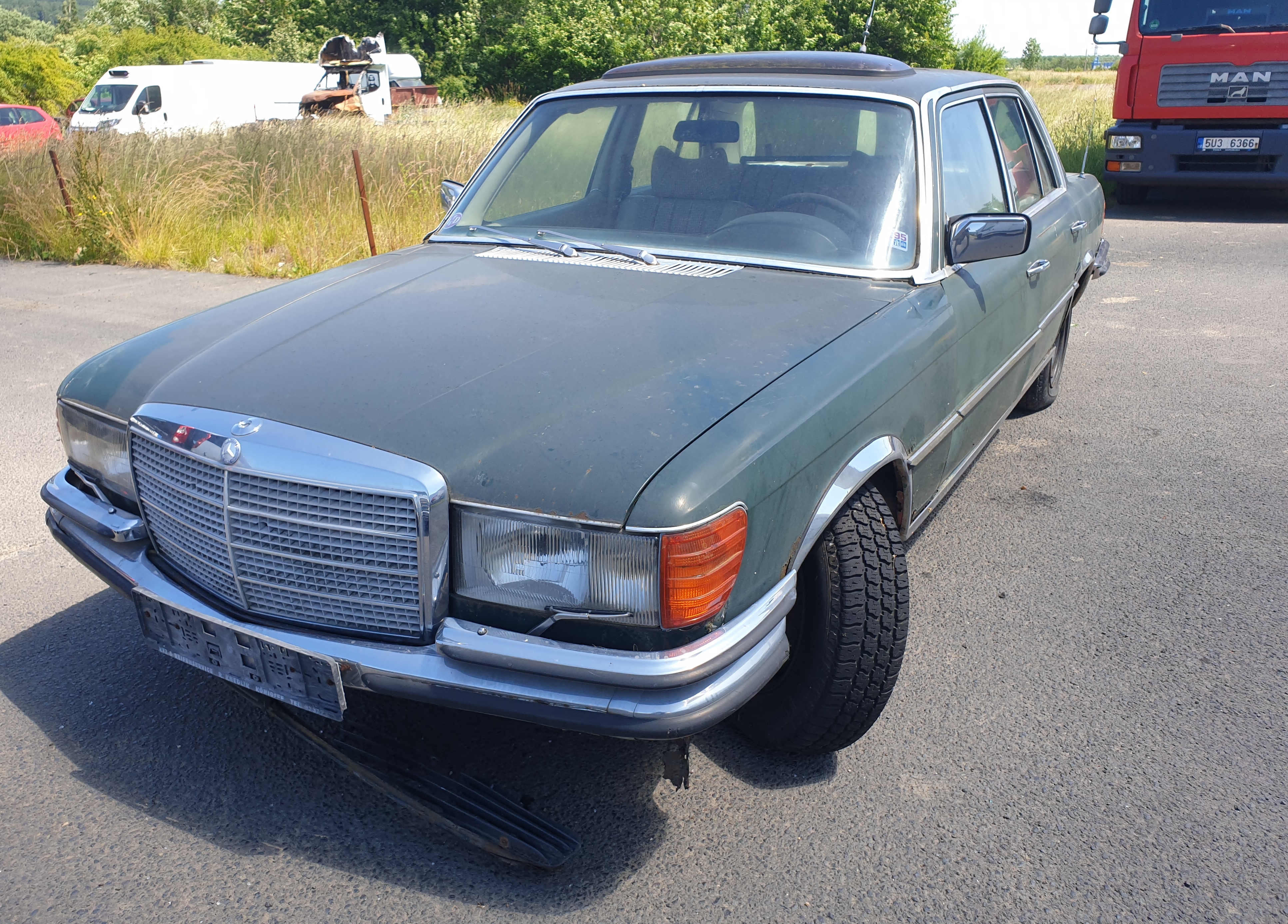 Mercedes-Benz 280SE W116 Zelená | Inzerce | Veteráni i veterán ...